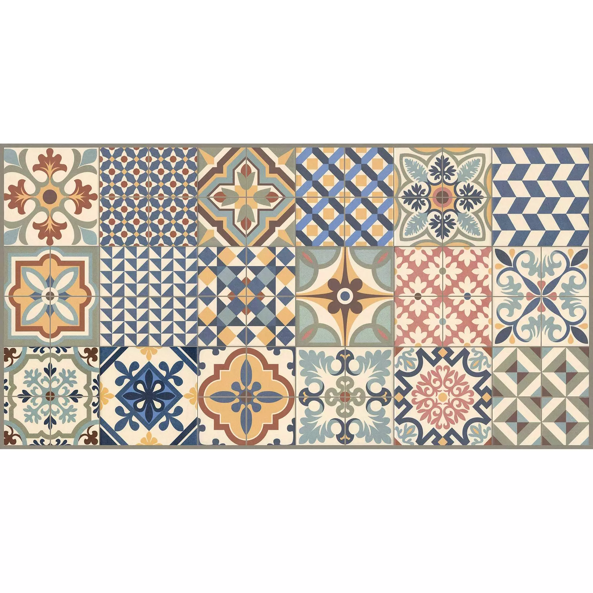 Amazone Mosaic Yashushanyije Vinyl Rug