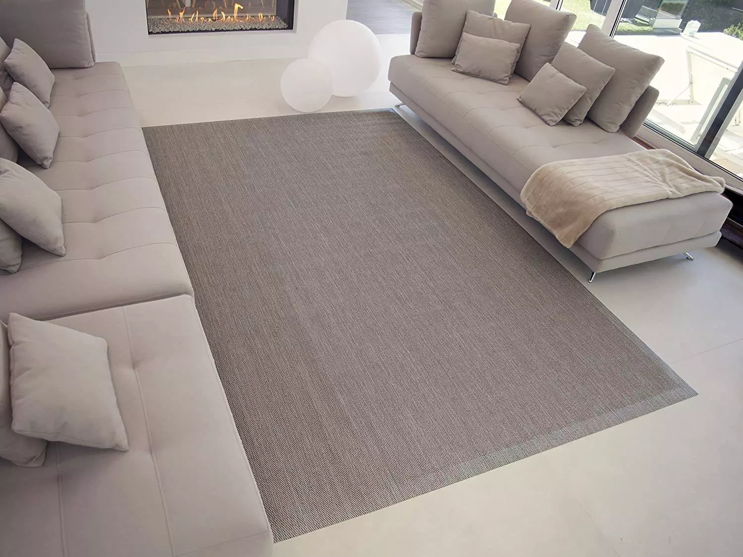 Beige Vinyl Rug kuva Amazone