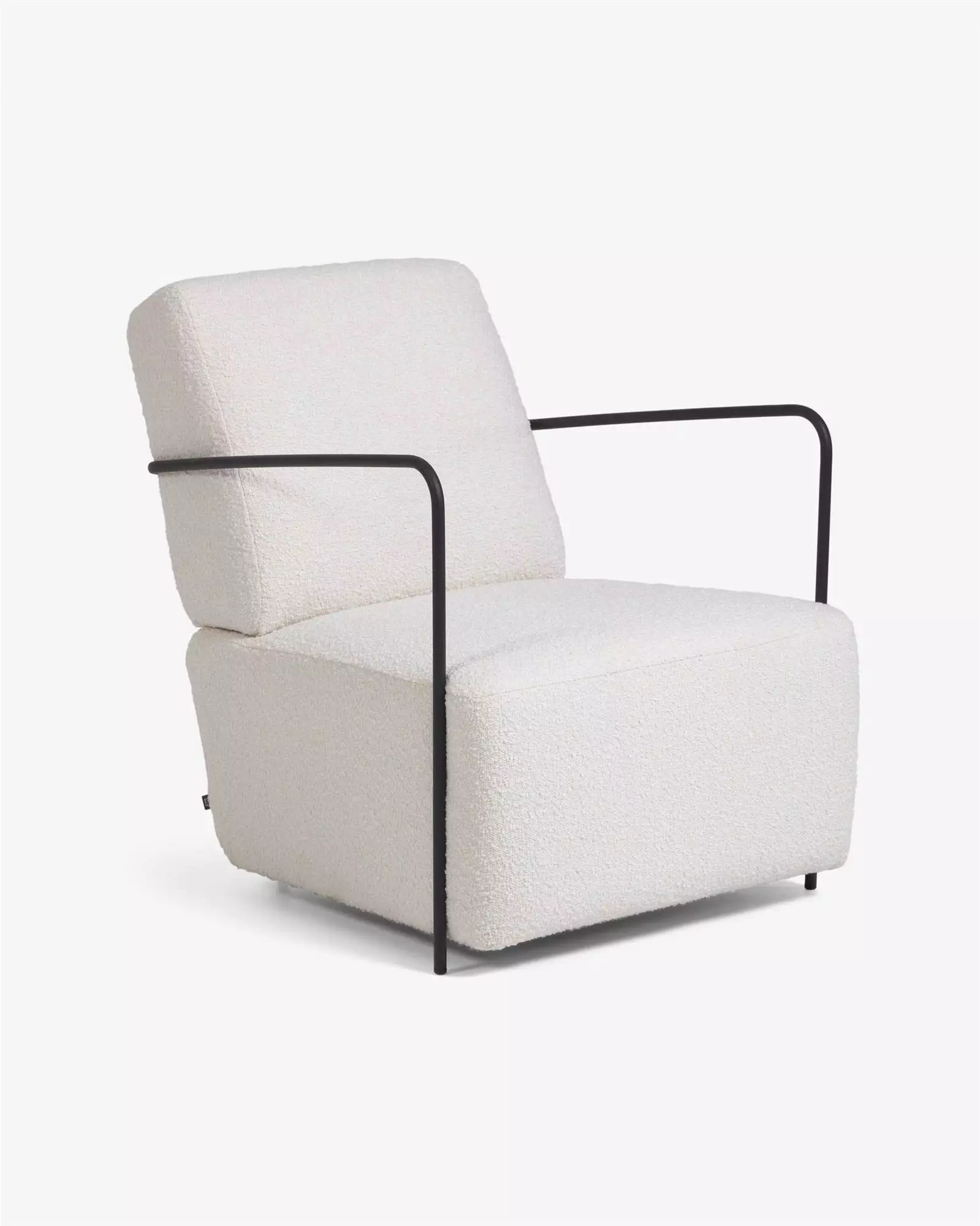 White Shearling Gamer Armchair di rumah