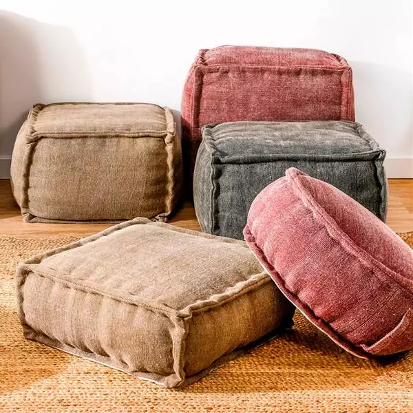 Sardinia Natural Fiber Pouf ដោយ Leroy Merlin