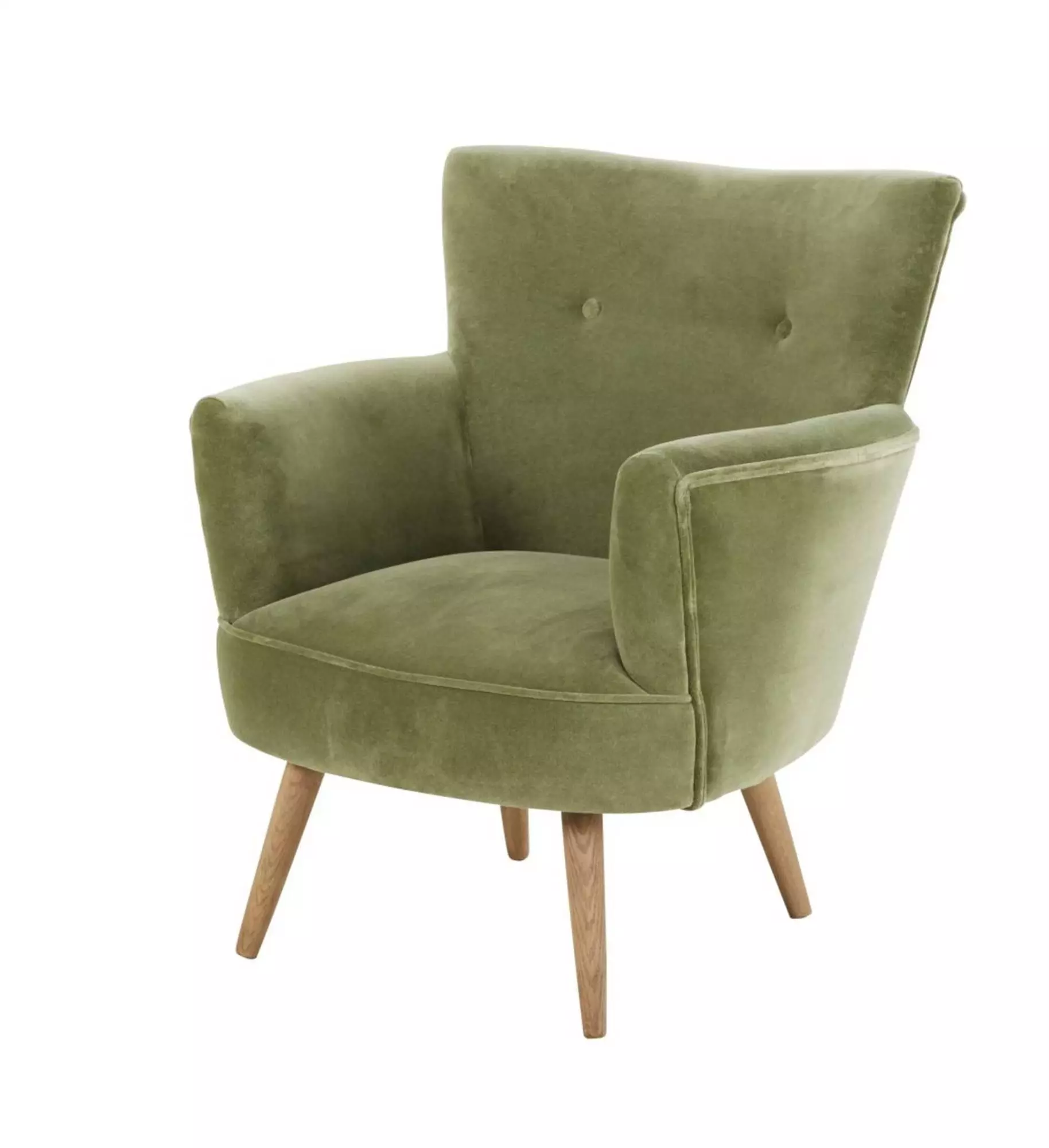 green-khaki-velvet-armchair-masons du monde