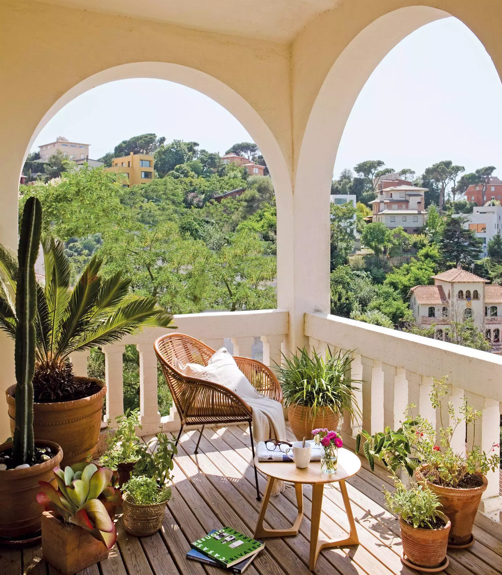 Ideen, um eine Terrasse zu dekorieren.