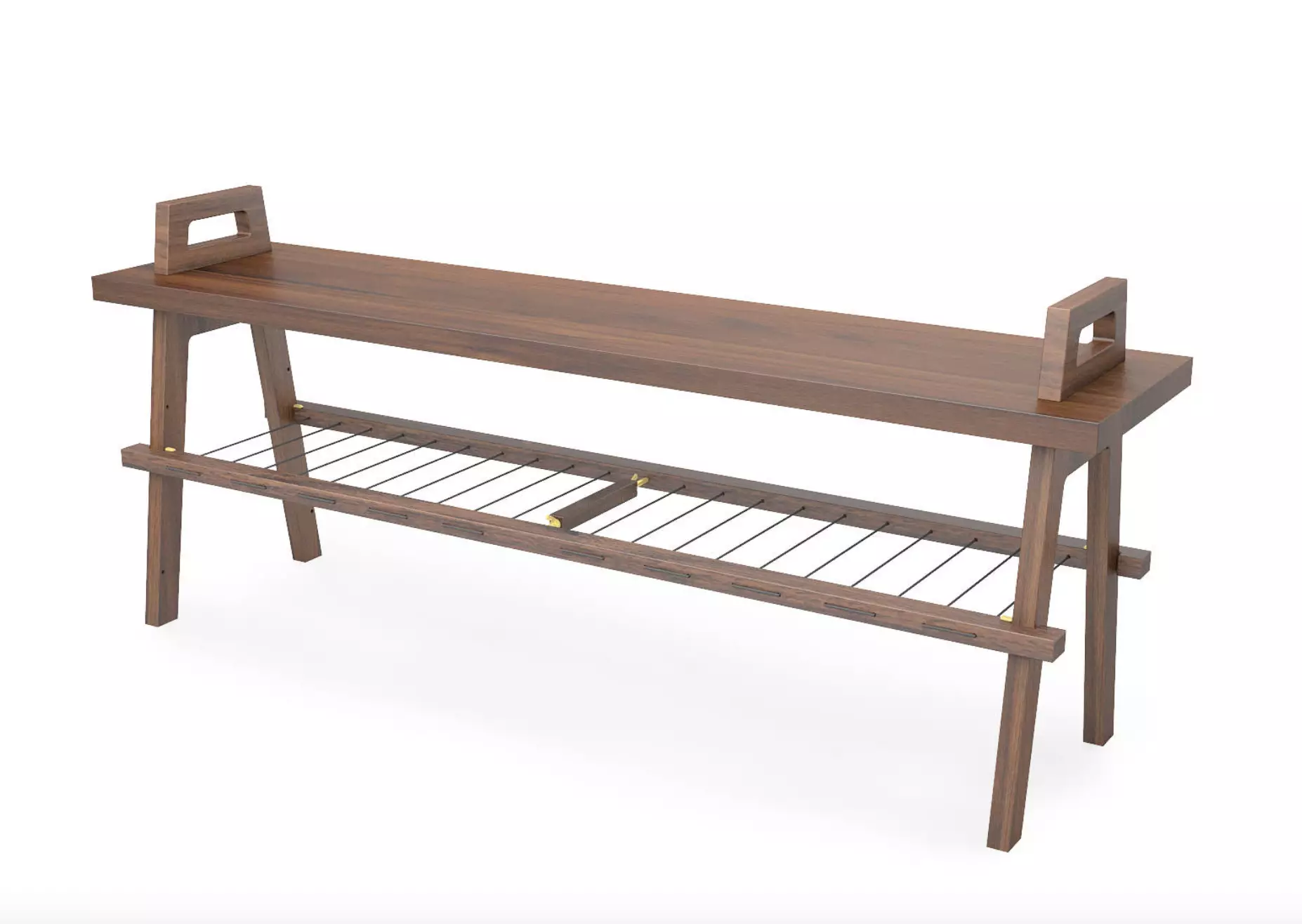 Etsy shoe rack bench