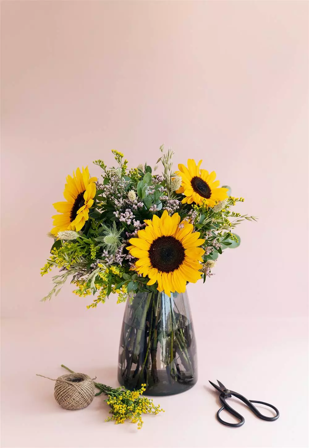 Rustic Lemon Colvin Sunflower Bouquet