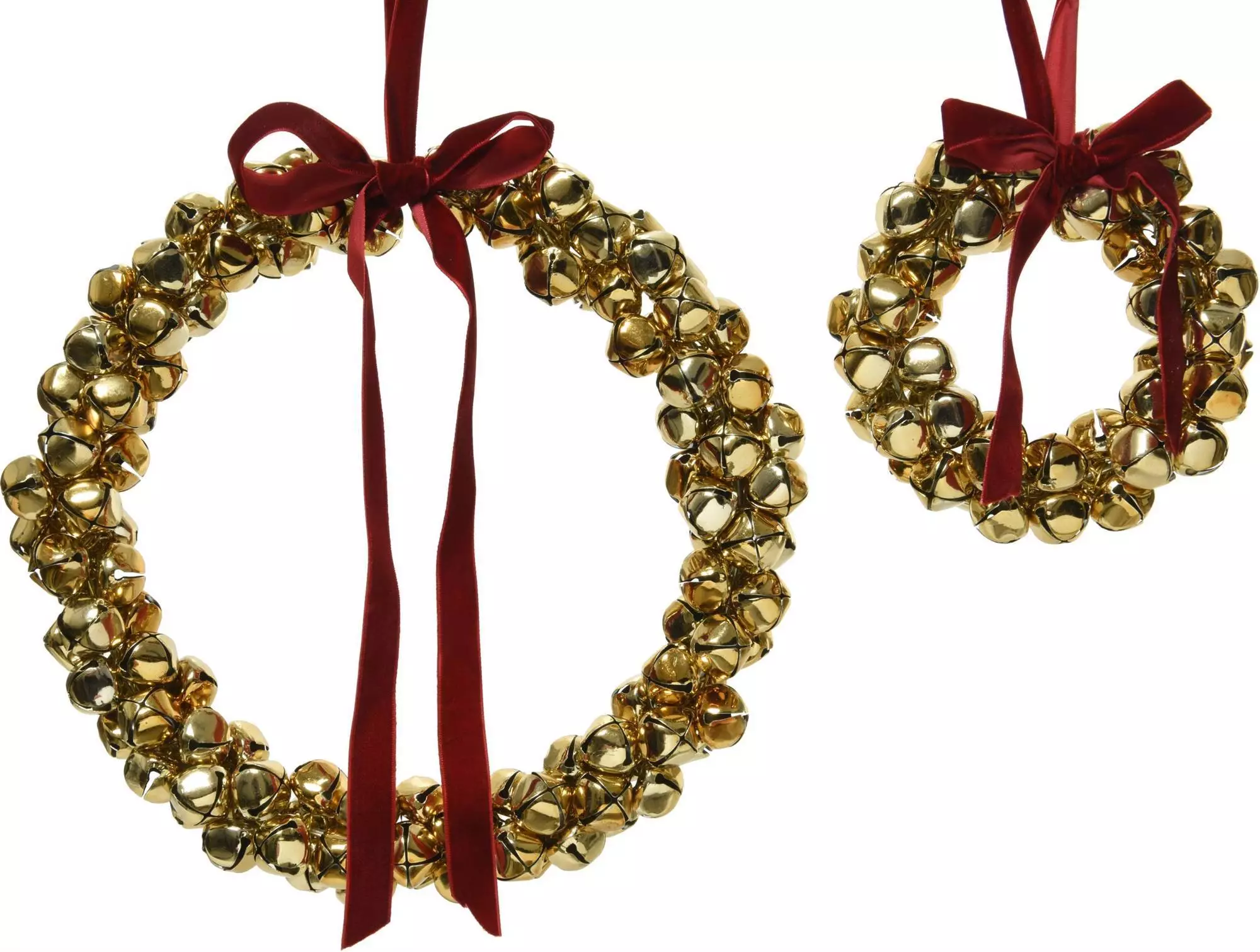 Westwing Gold Jingle Bells Wreaths