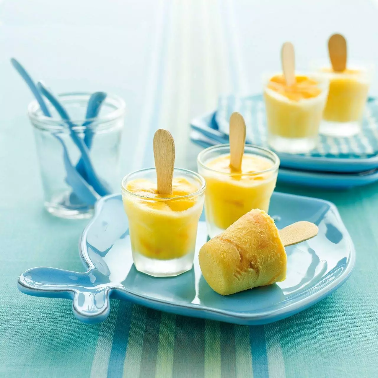 Peach and Cream Popsicles