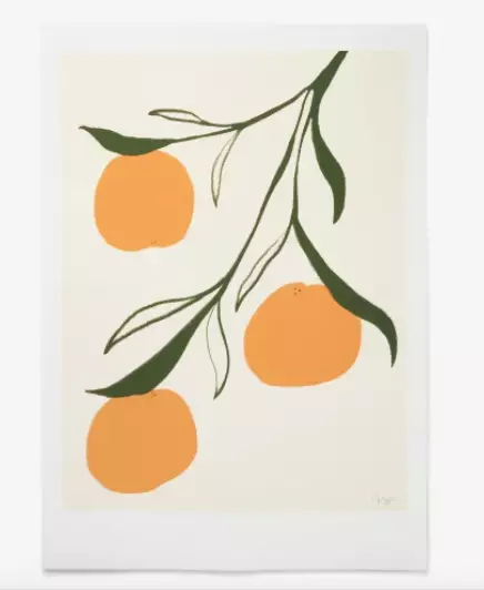 Made.com Orange Art Print