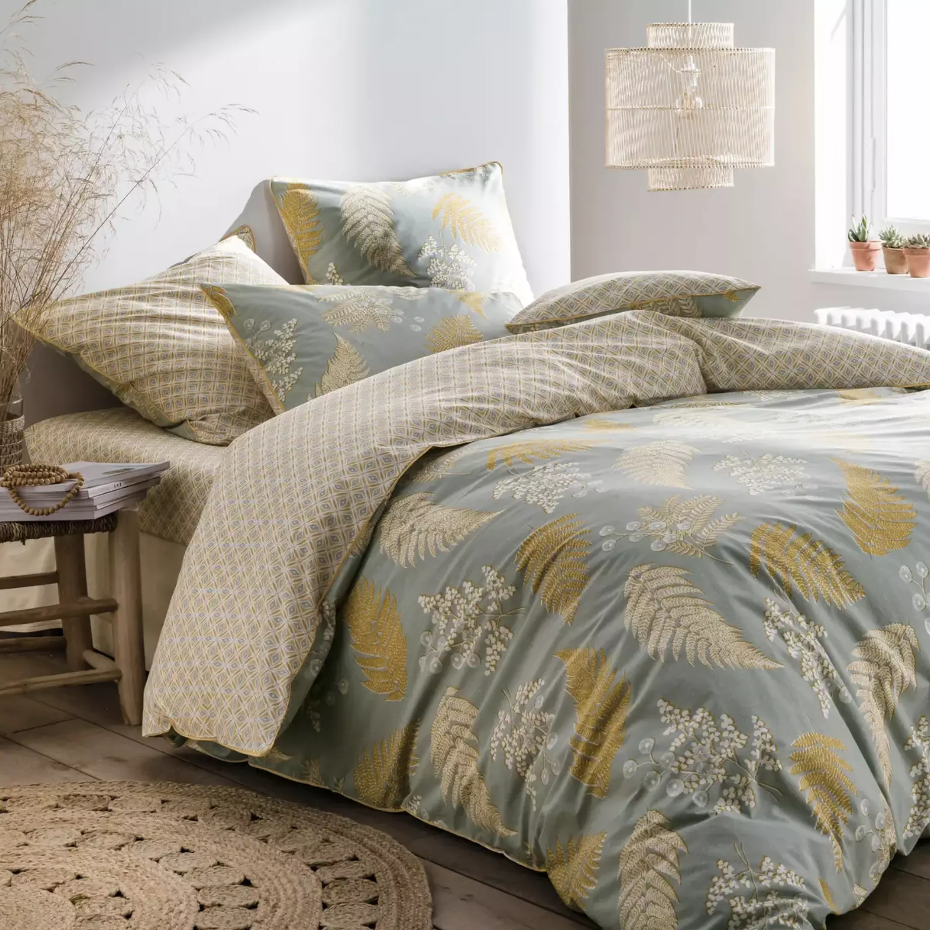 Fern donje percale duvet chivharo La Redoute