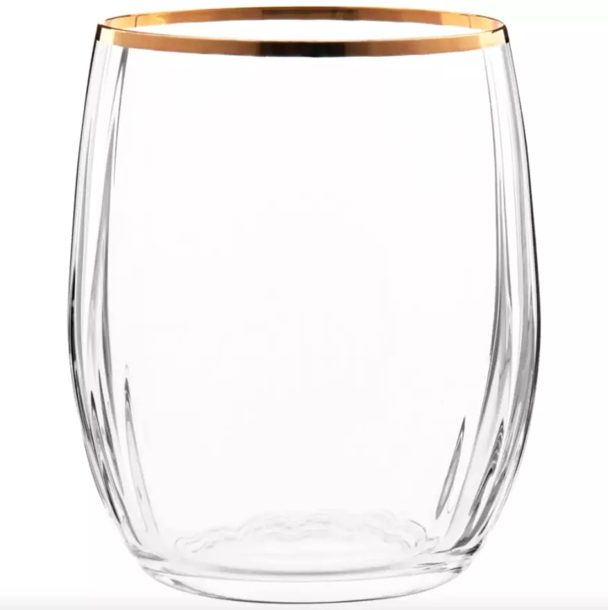 Glas mit Goldfaden