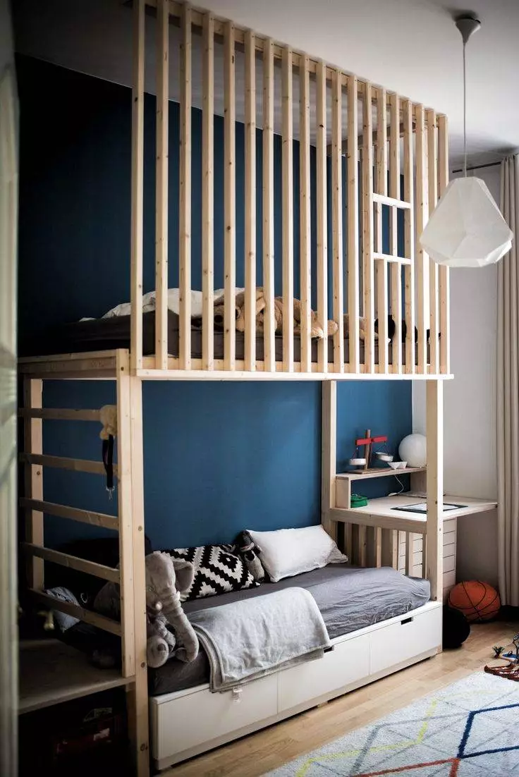 Bernestapelbed mei houten latten, op Pinterest