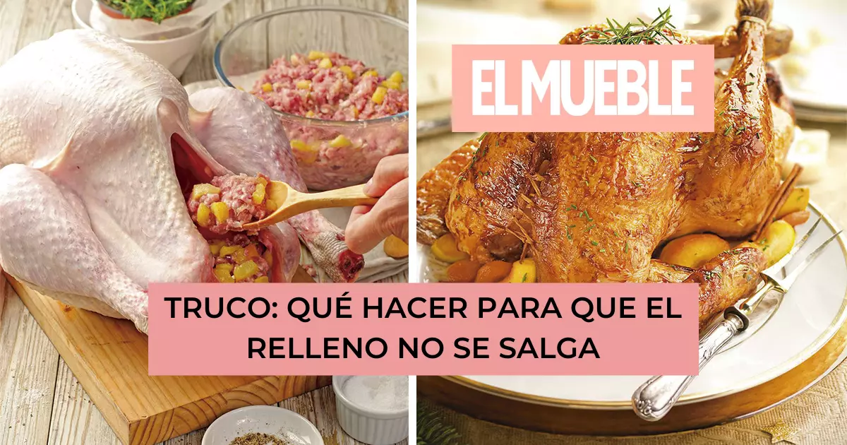 Aplique este truque para cozinhar o peru de Natal para que o recheio não saia: ficará delicioso!