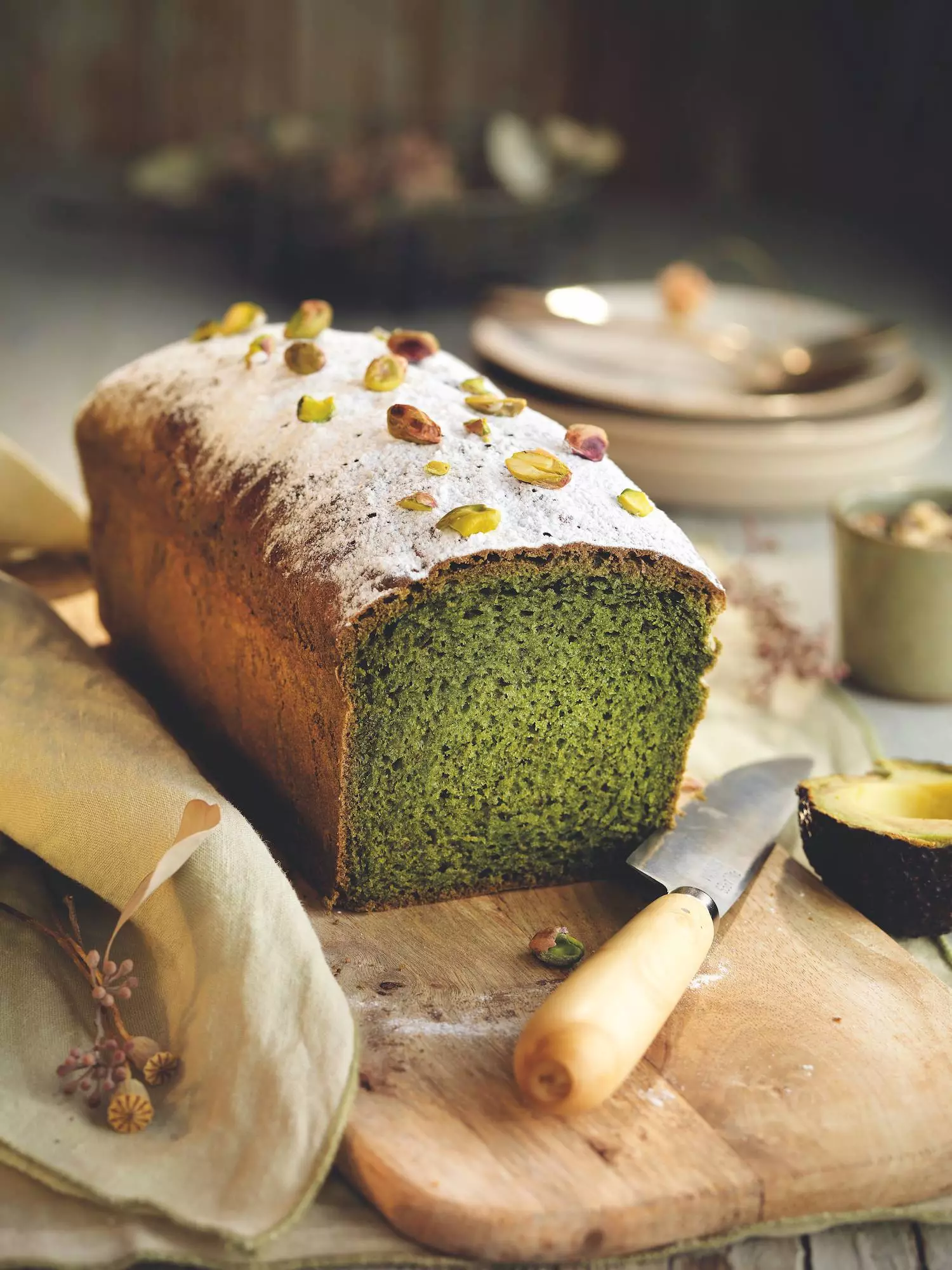 Receitas saudables e fáciles para coidarse: plumcake saudable de aguacate.