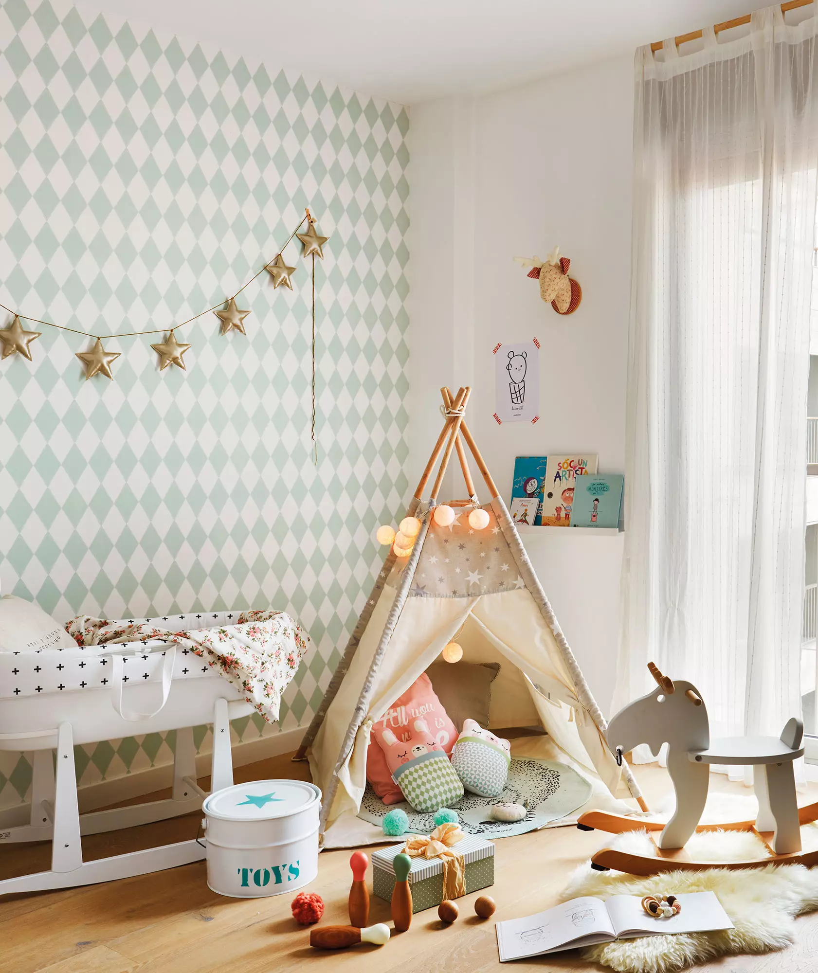 Teepees vir kinders: die mode-bykomstigheid vir kinderkamers 4751_10