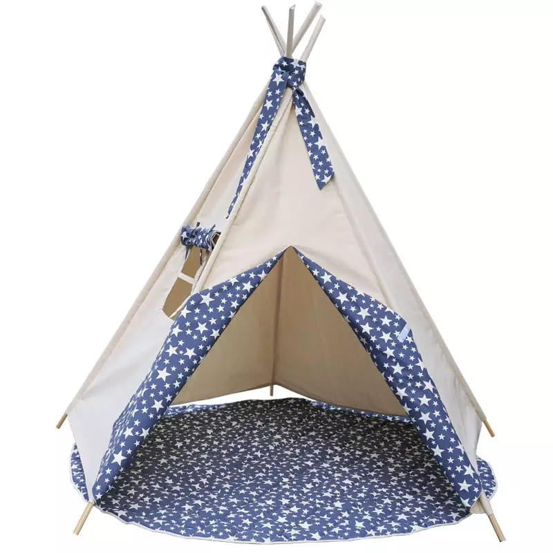 Teepees vir kinders: die mode-bykomstigheid vir kinderkamers 4751_20