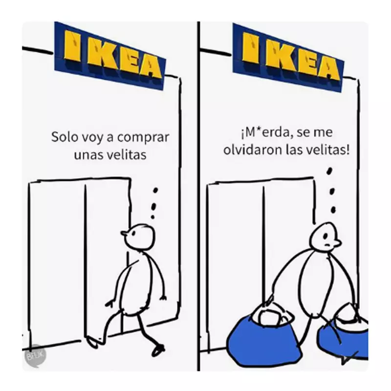 Vignette ji bo mijarê wekî cotek diçin IKEA