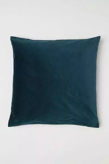 Ntsuab velvet cushion. luam qhov saib