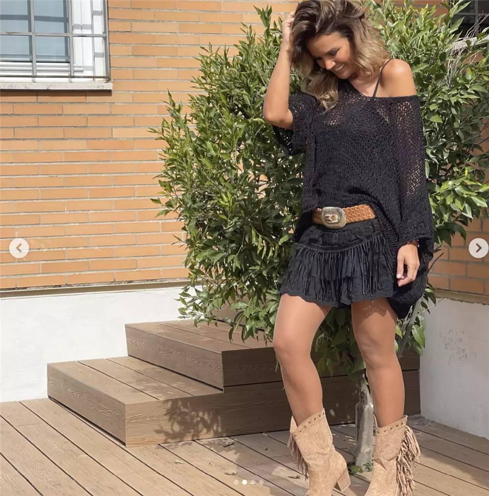 Marta López devant sa maison à Madrid2