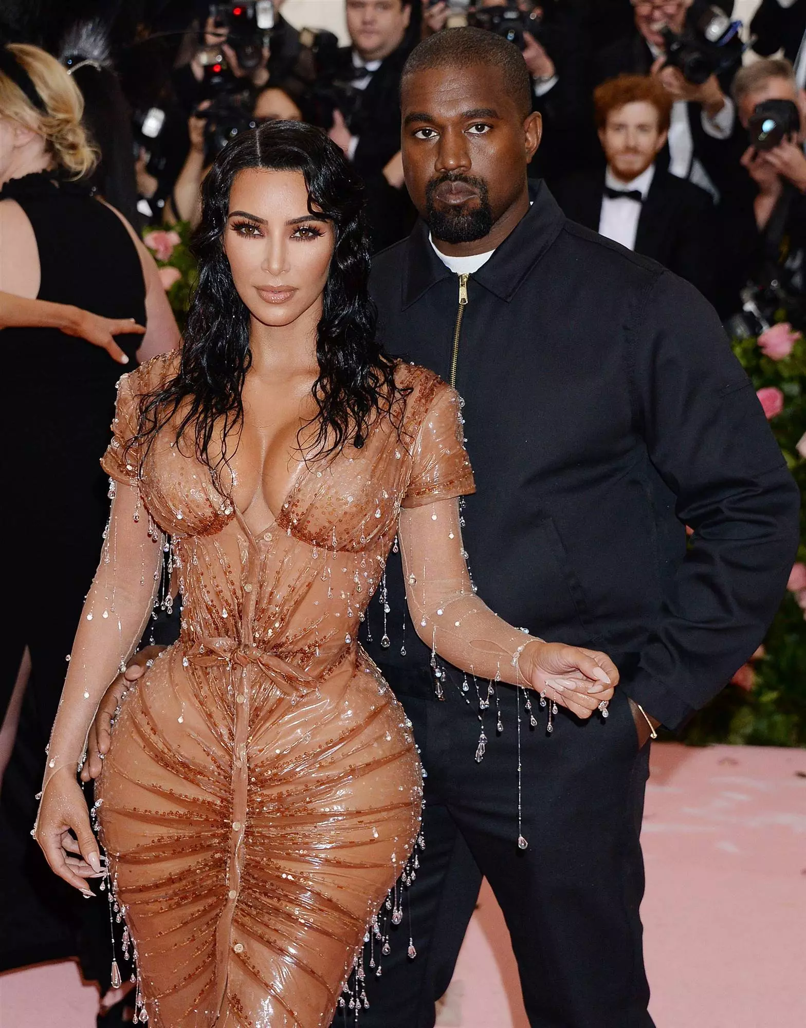 Kim Kardashian ug Kanye West sa MET Gala