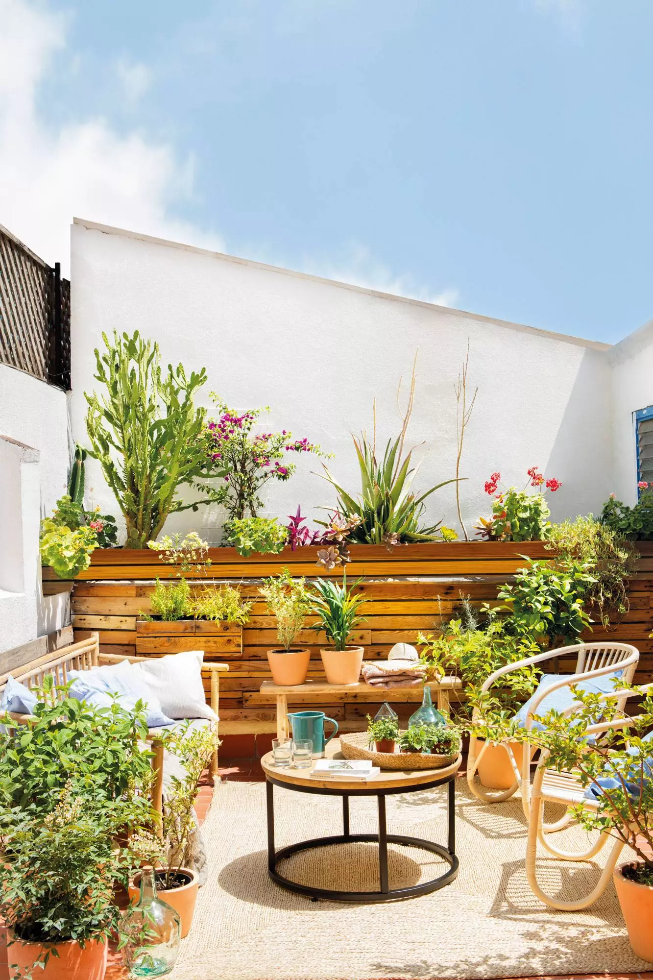 Ideias de decoração para pequenos terraços.