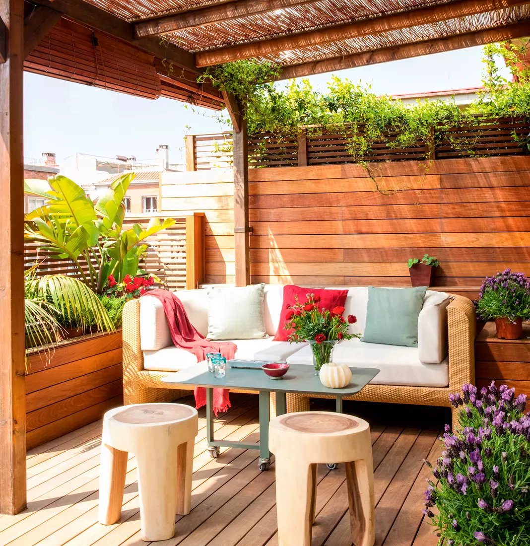 Ideias de decoração para pequenos terraços.