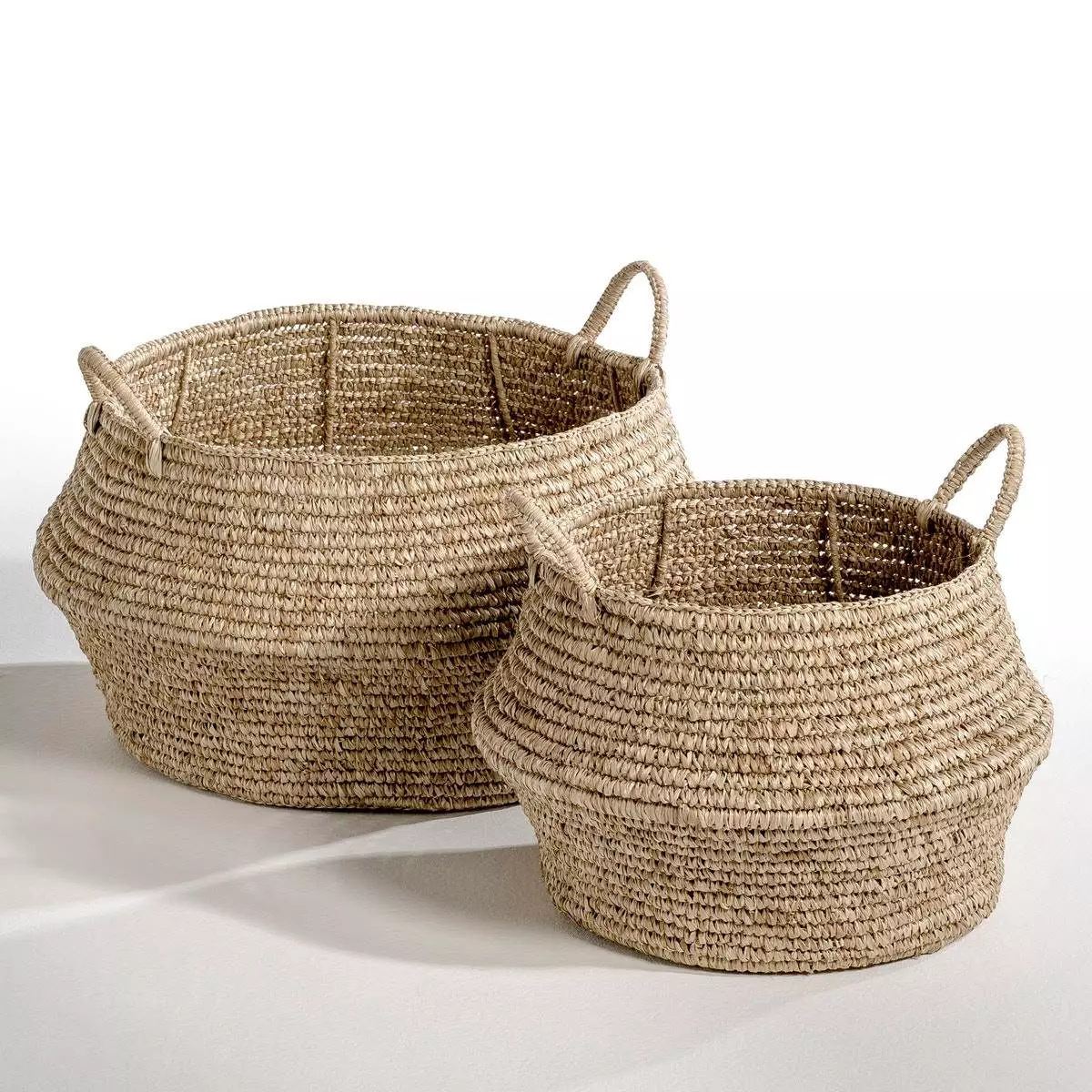 Vegetable fiber baskets from La Redoute