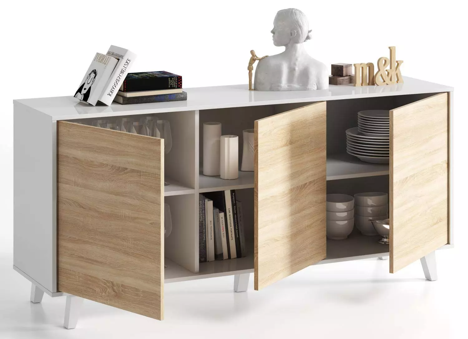 wooden sideboard