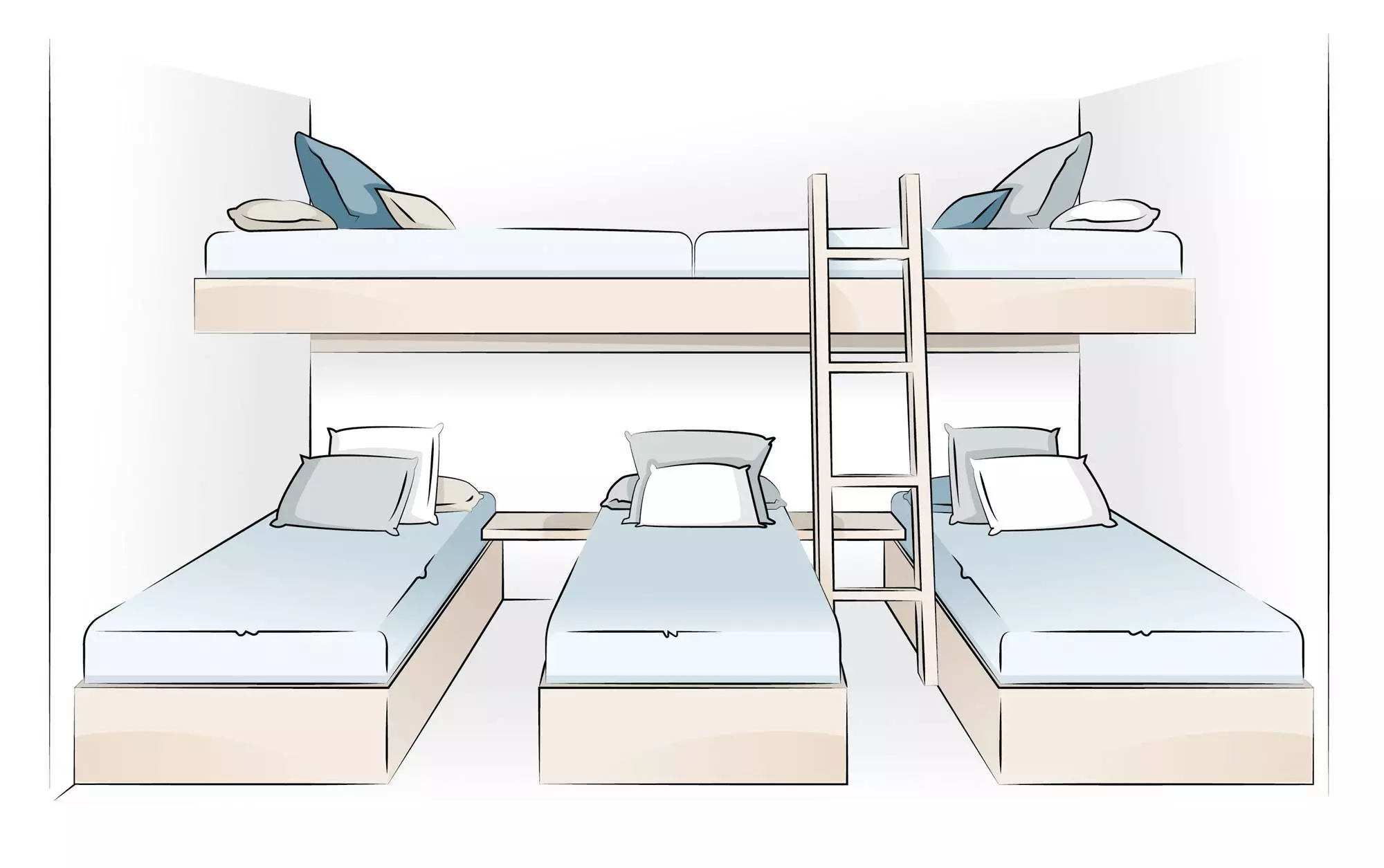 bunk bed elevation ng kwarto ng mga bata 00527418