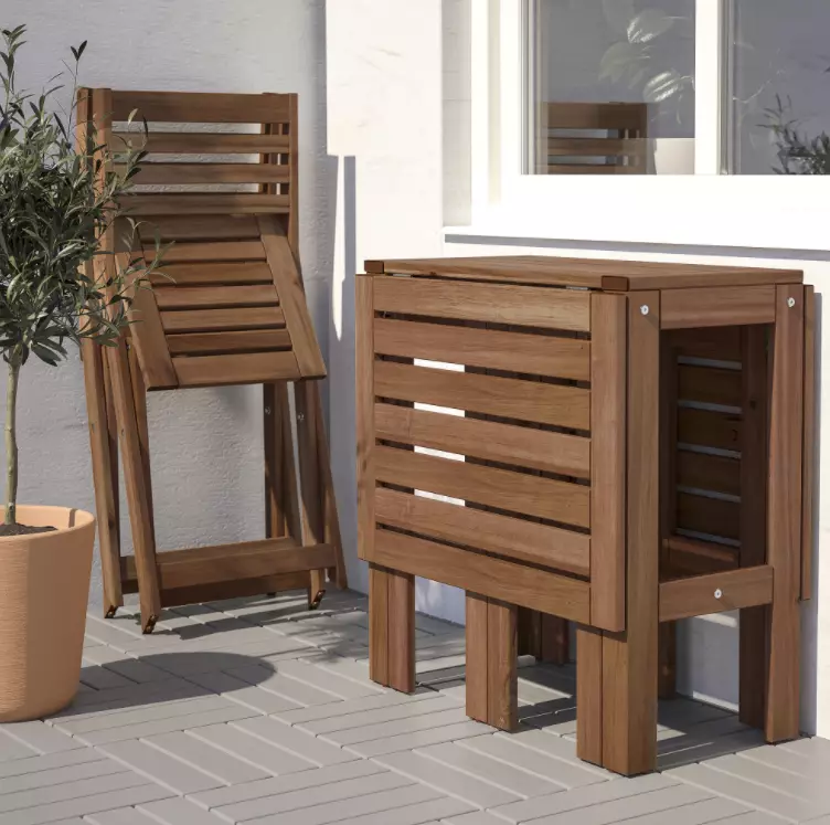 terrasse sammenleggbar bord applaro ikea