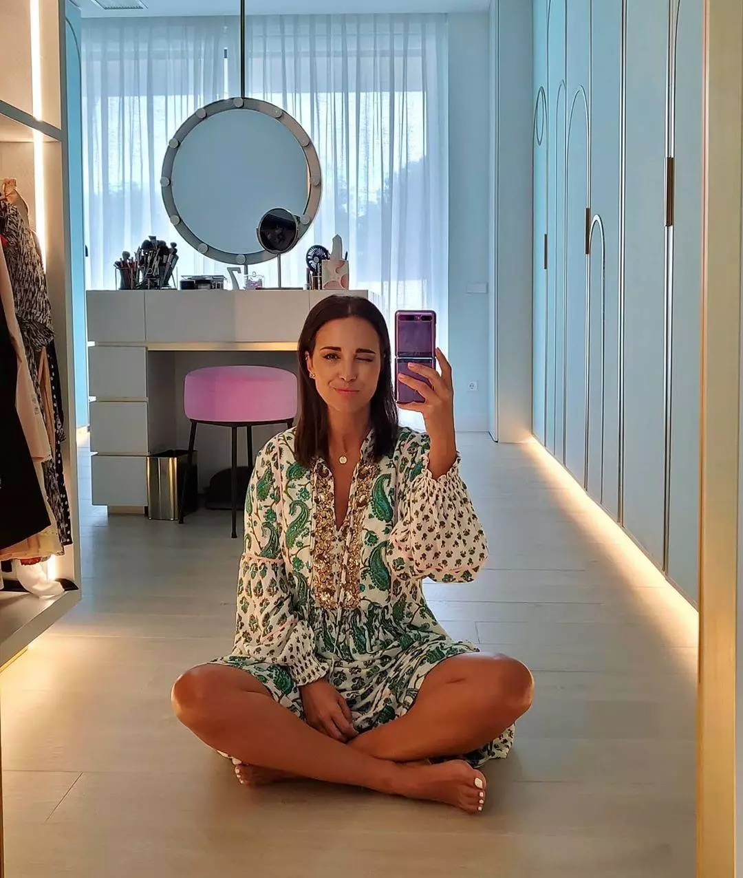 Dressing table ni Paula Echevarría sa Instagram