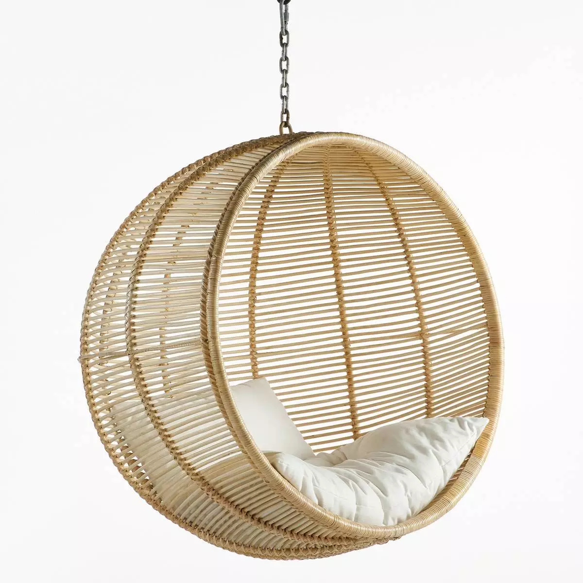 Woven Rattan Hangstoel fan La Redoute