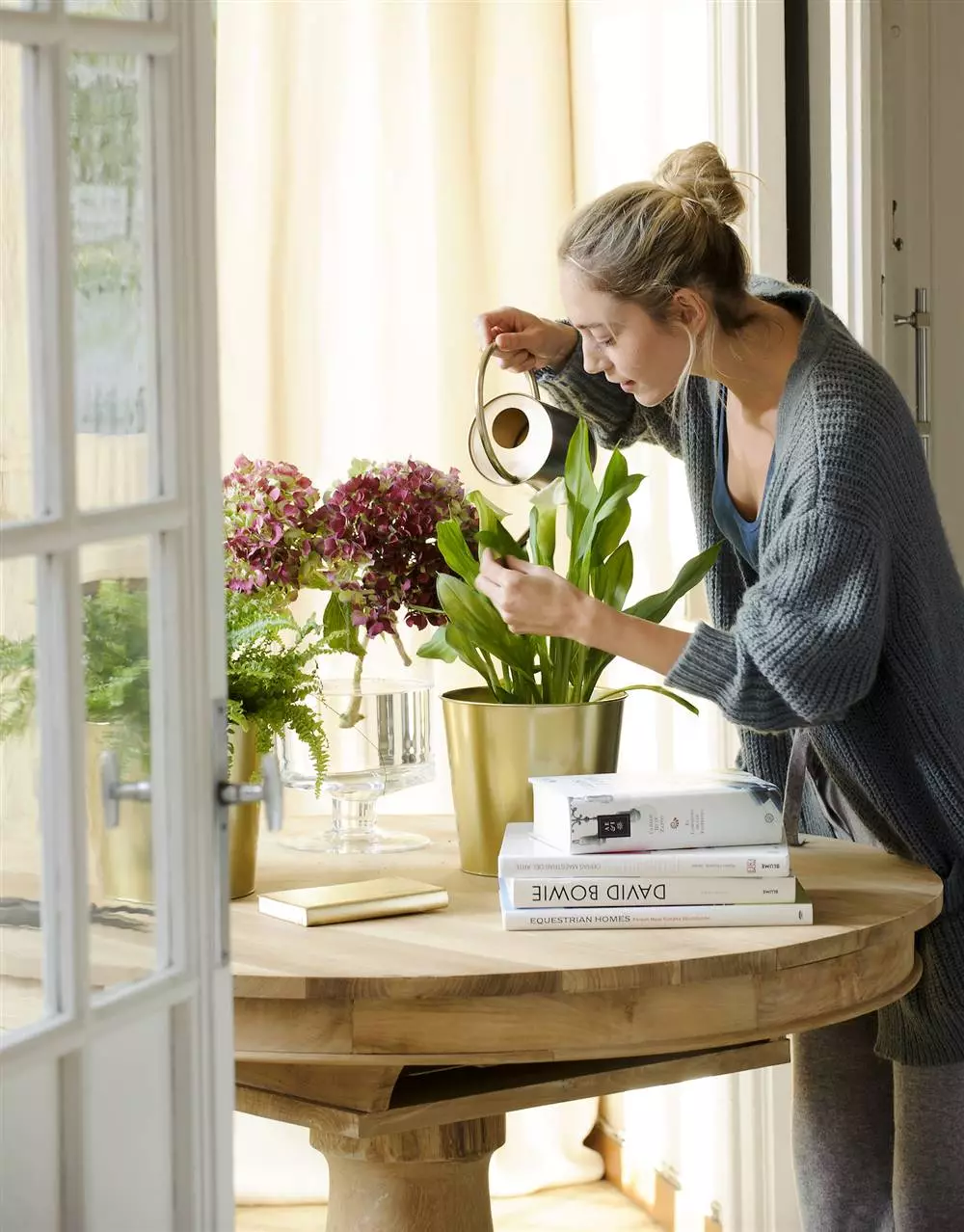 woman watering plants 00468019