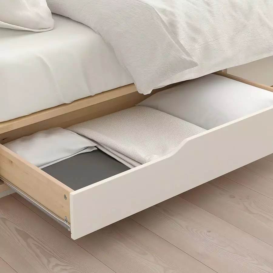 mandal-struttura-letto-con-contenitore-betulla-bianco-ikea