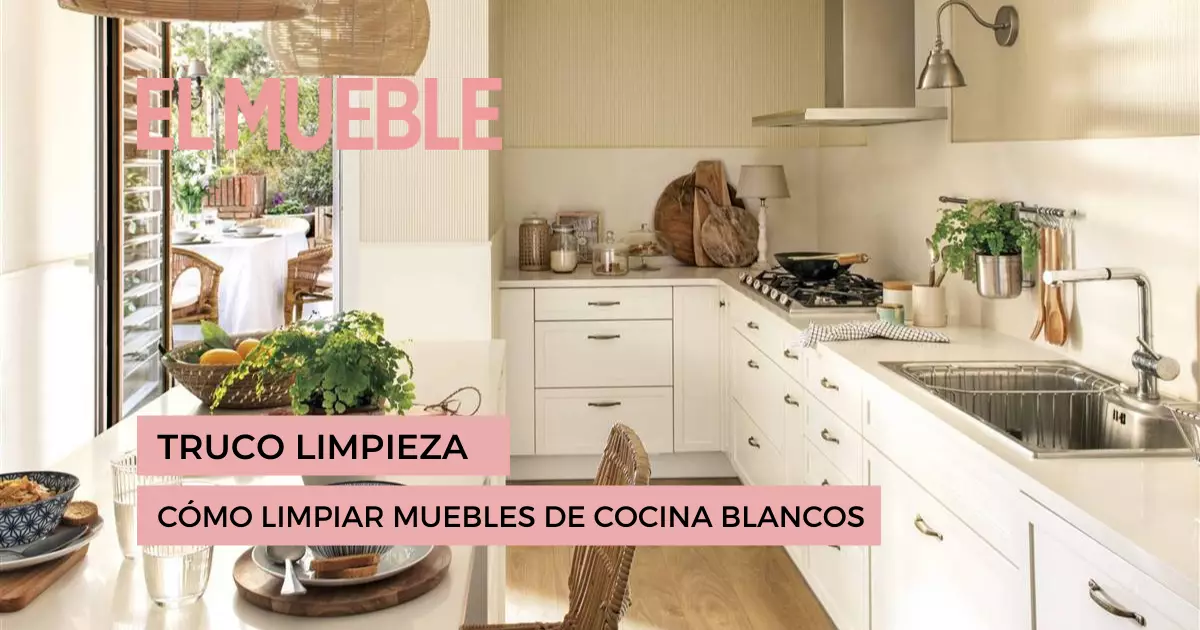 Com netejar els mobles de cuina blancs